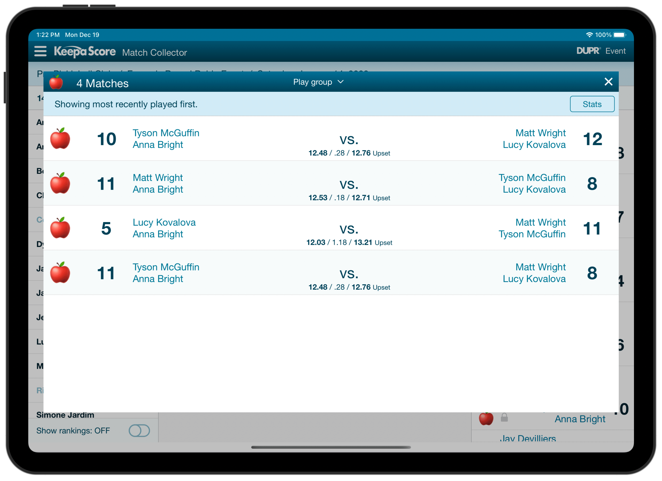 KeepaScore: Pickleball Edition